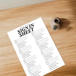 Real Estate Open House Sign in Sheets - Etsy