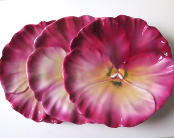 Pansy Plate - Etsy