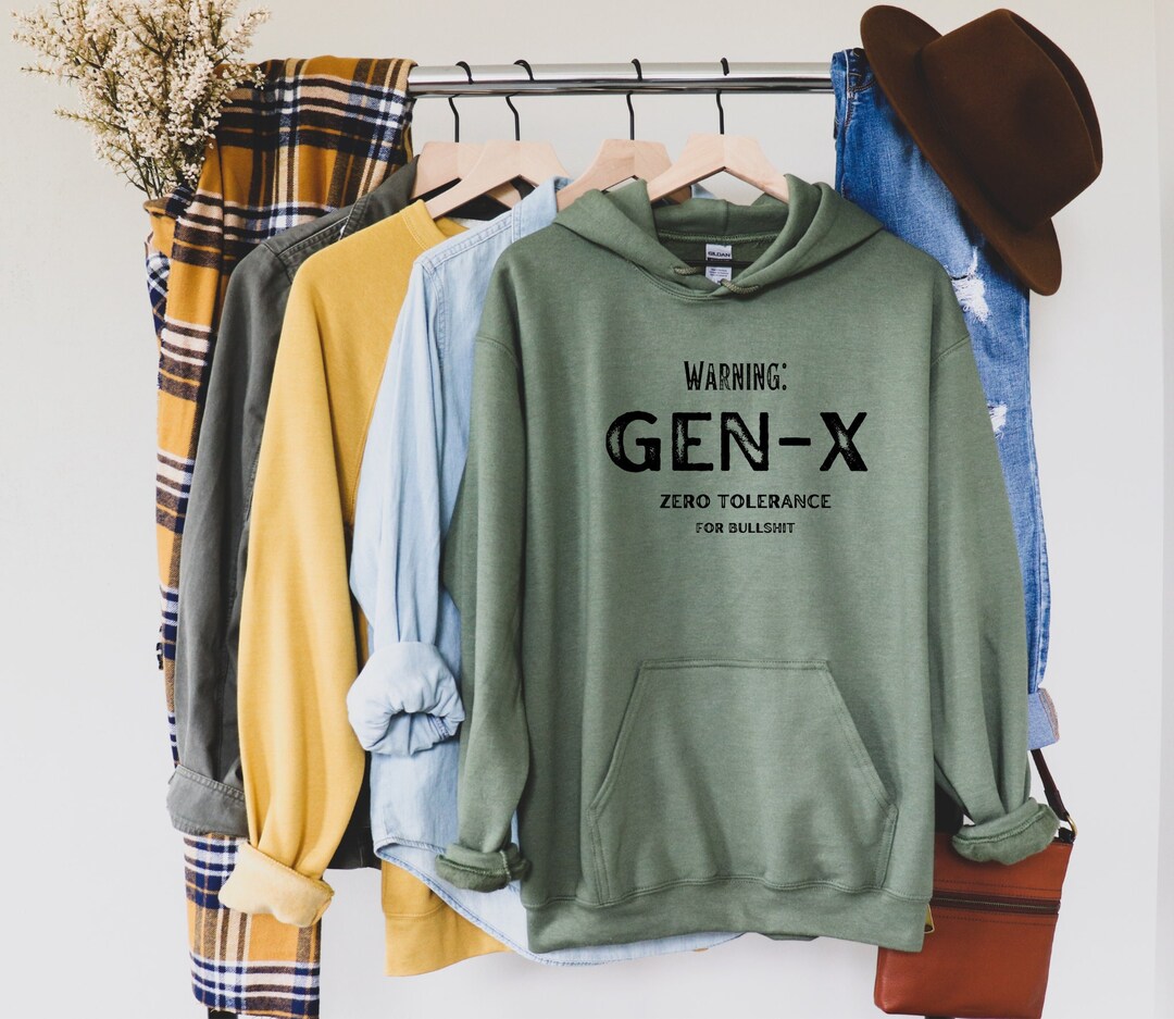 Gen X Sarcastic Hoodie Funny Generation Shirt Unisex Heavy - Etsy