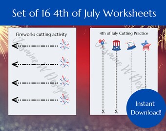 4th of July Worksheets - Etsy