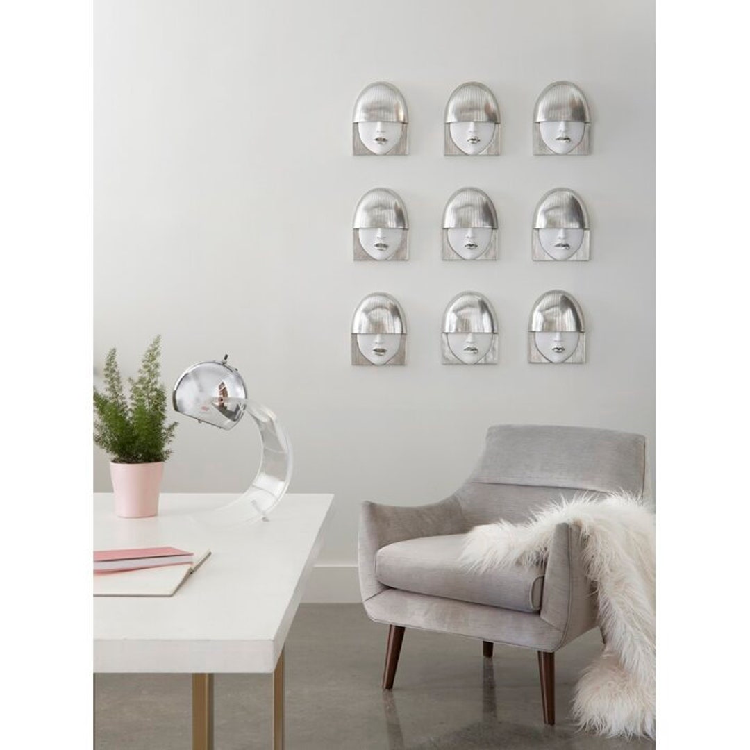 Set of 3 3D Faces Wall Decor - Etsy