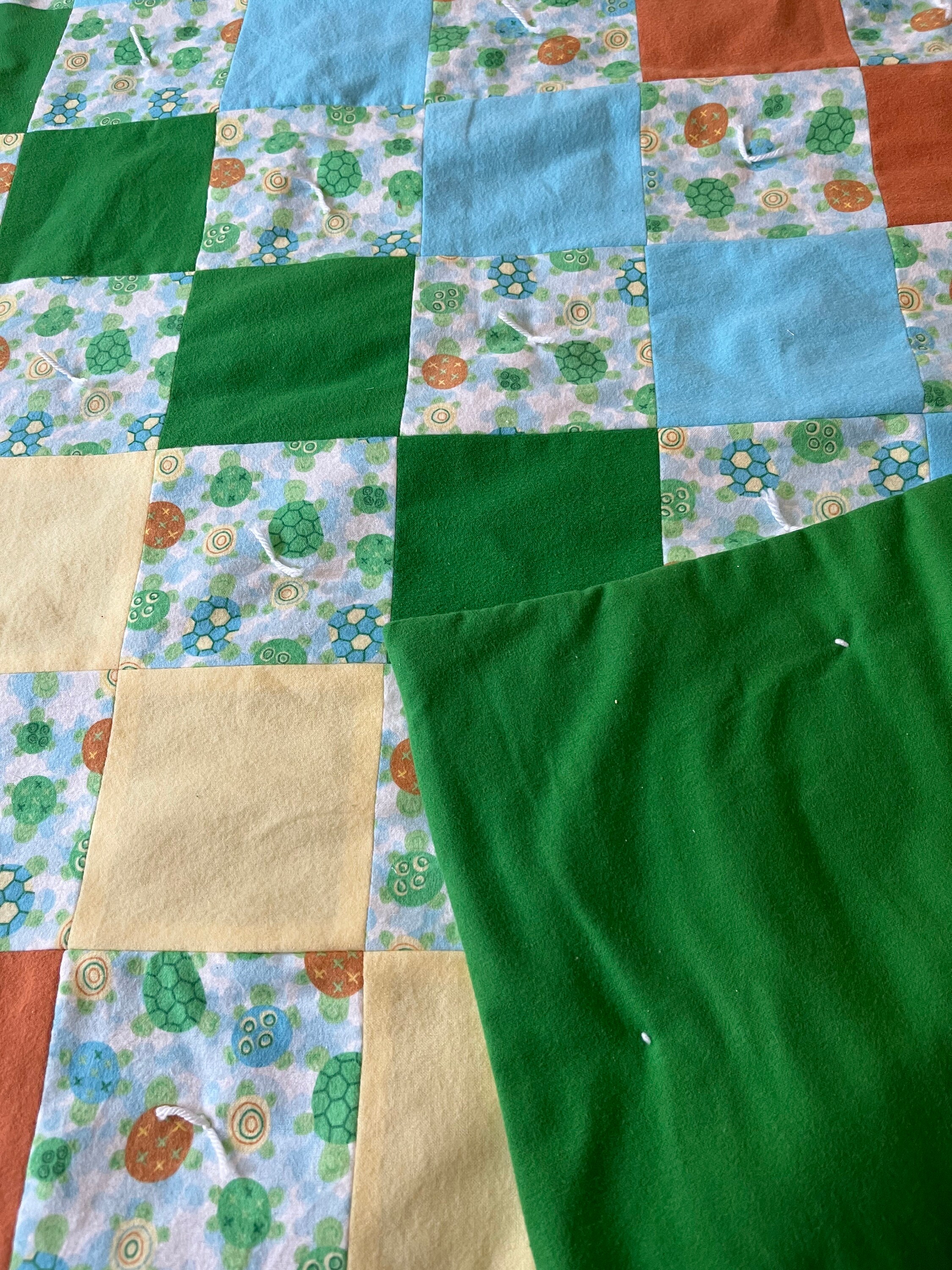 Handmade Adorable Turtles Baby Quilt 35”x 45” - Etsy