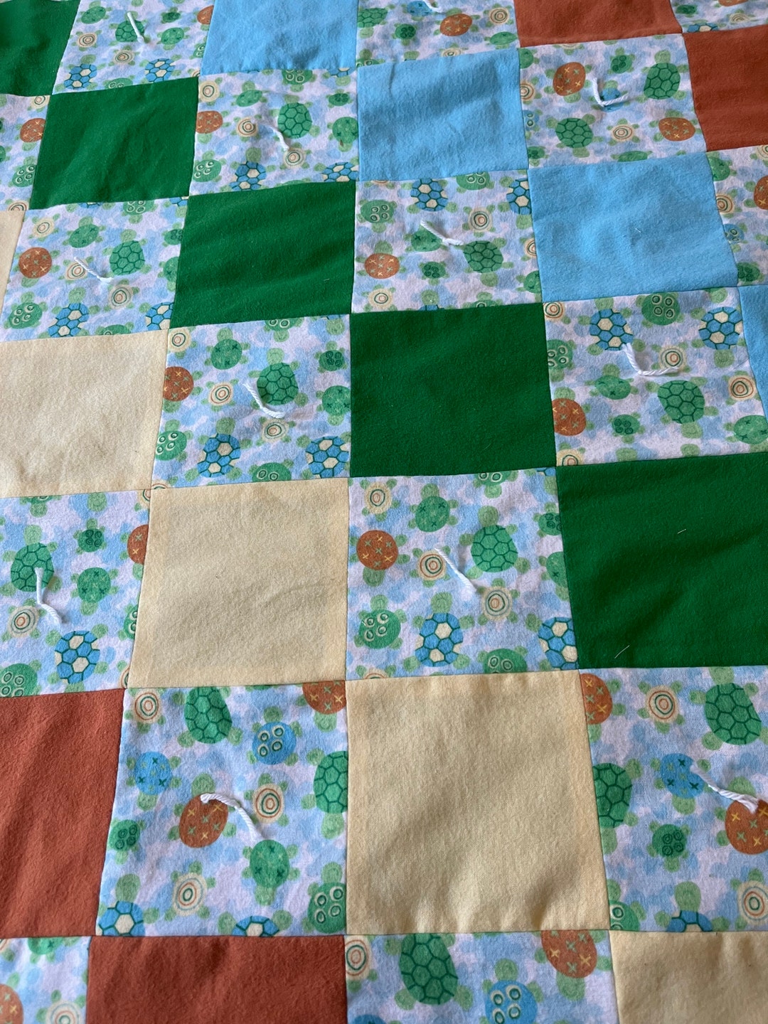 Handmade Adorable Turtles Baby Quilt 35”x 45” - Etsy