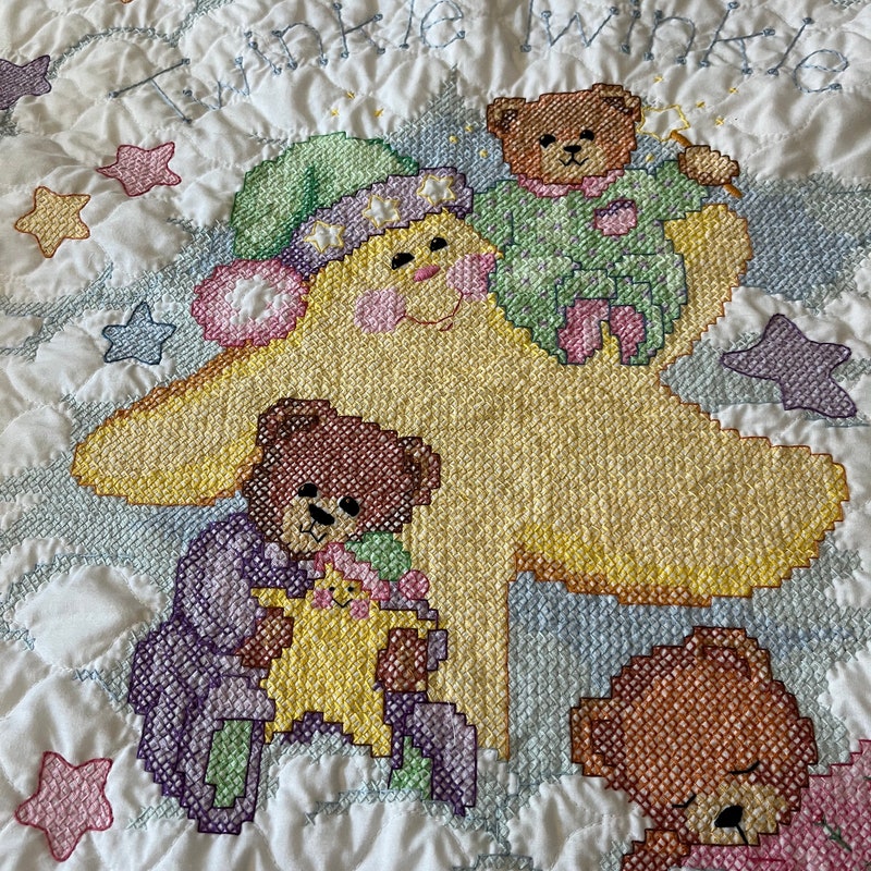 Cross Stitch Blanket - Etsy