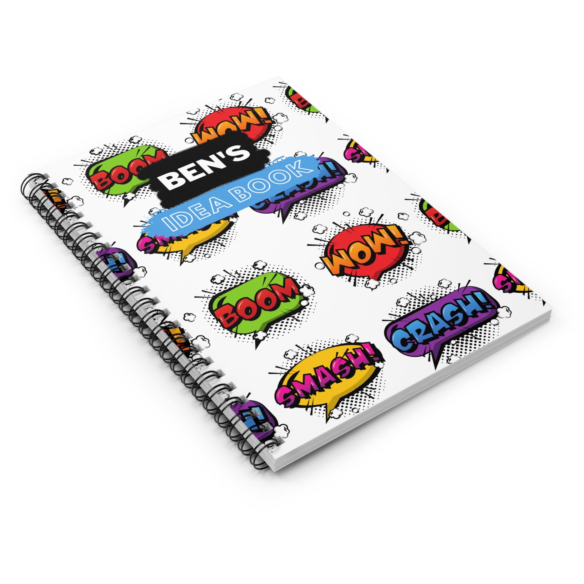 Superhero Idea Notebook, Big Ideas Notebook, Personalized Gift, 8.5 X ...