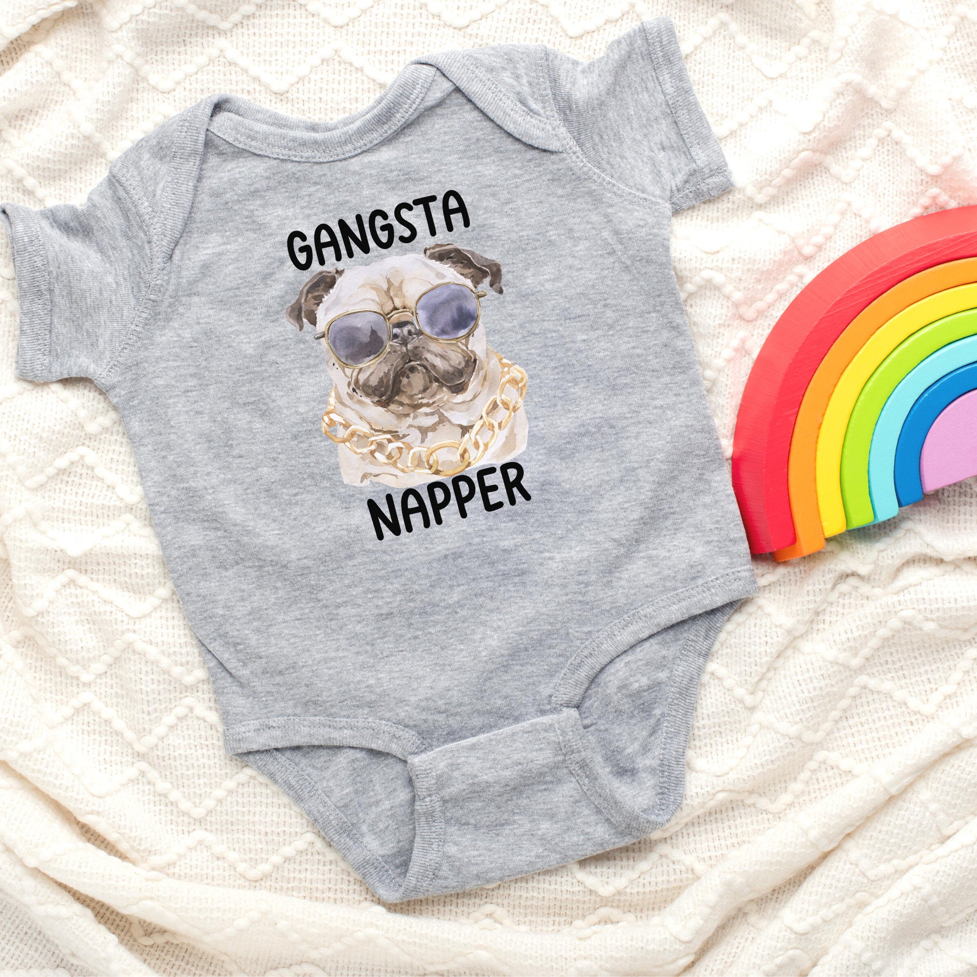 Gangsta Napper Baby Onsie Funny Baby Shirt Hip Hop Baby Gangster Baby ...