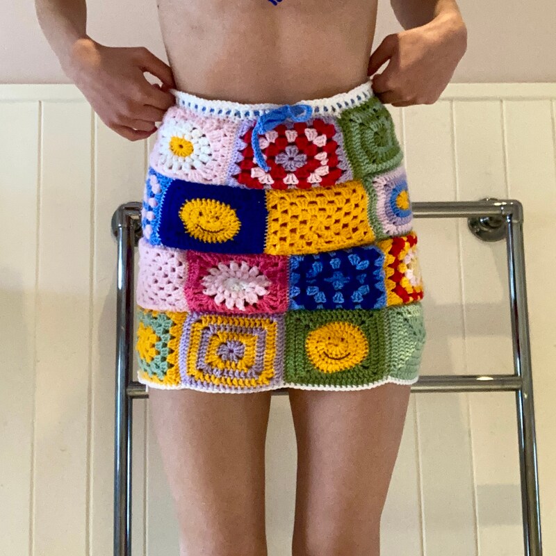 Granny Square Skirt - Etsy