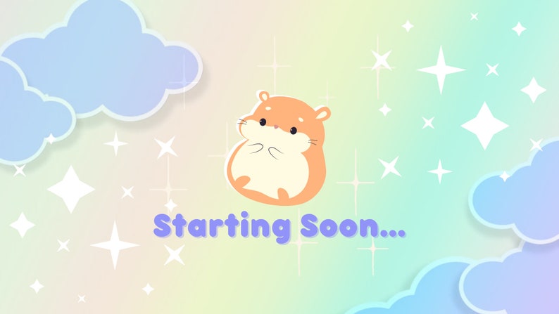 Kawaii Pastel Hamster Overlay Package - Etsy