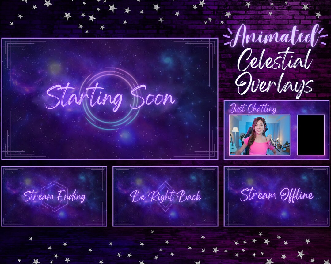 Neon Celestial Overlay Package - Etsy