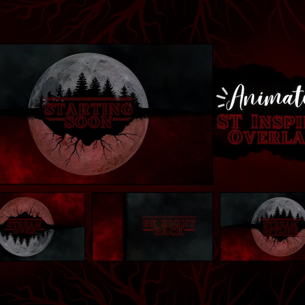 Strangers Things Twitch Overlay - Etsy