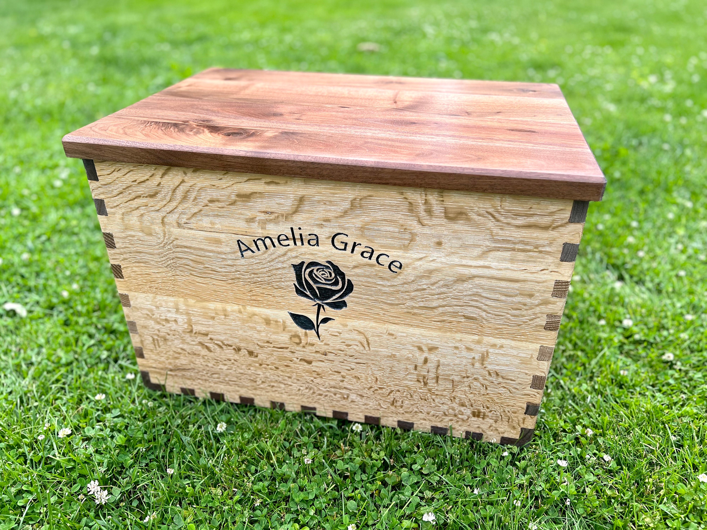 Hope Chest Engraved Solid Walnut Wood SHIPS FREE - Etsy