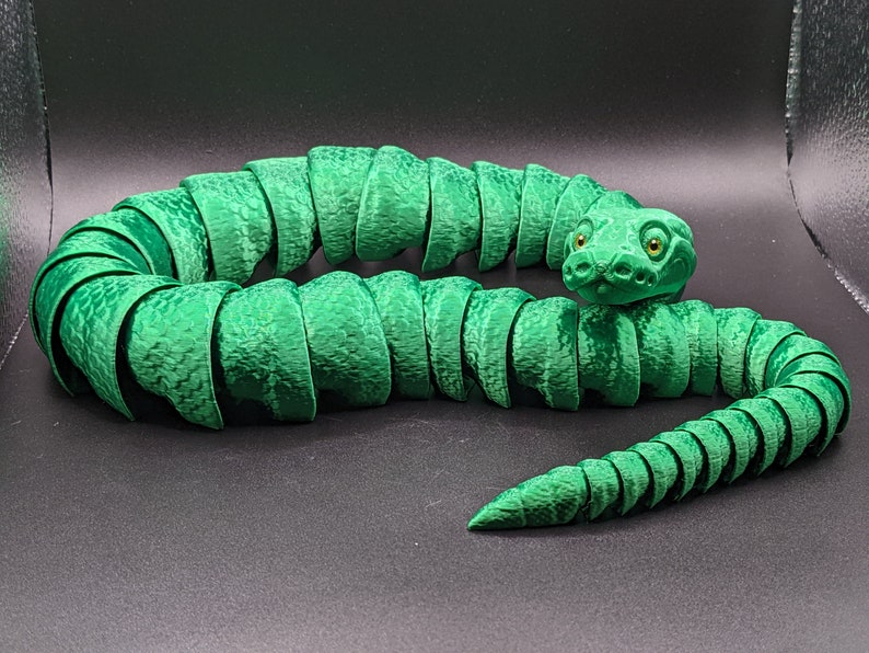 Amazing Articulated Ball Python Snake 3D Printed Articulated - Etsy