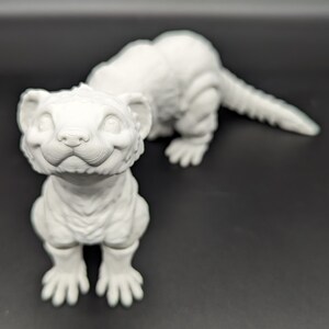 Cute 3D Printed Ferret Fidget - Desktop Fidget Pet, Sensory Toy, ADHD ...