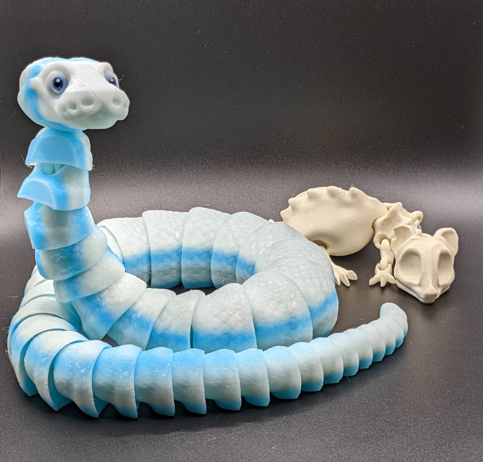 Amazing Articulated Ball Python Snake 3D Printed Articulated - Etsy