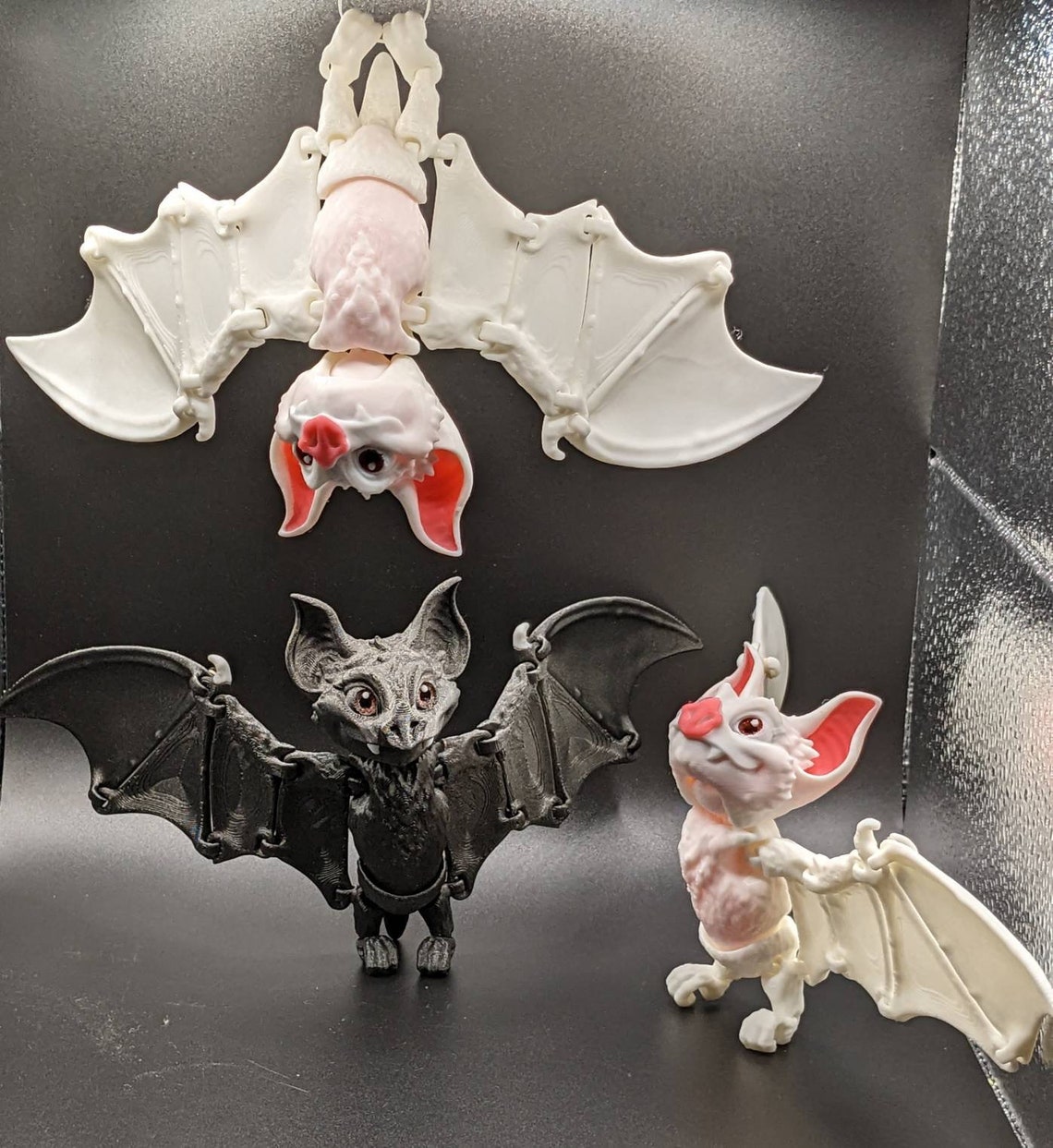Flappy Bat - 3D Printed Articulated Desktop Pet - Fidget Toy, Sensory ...