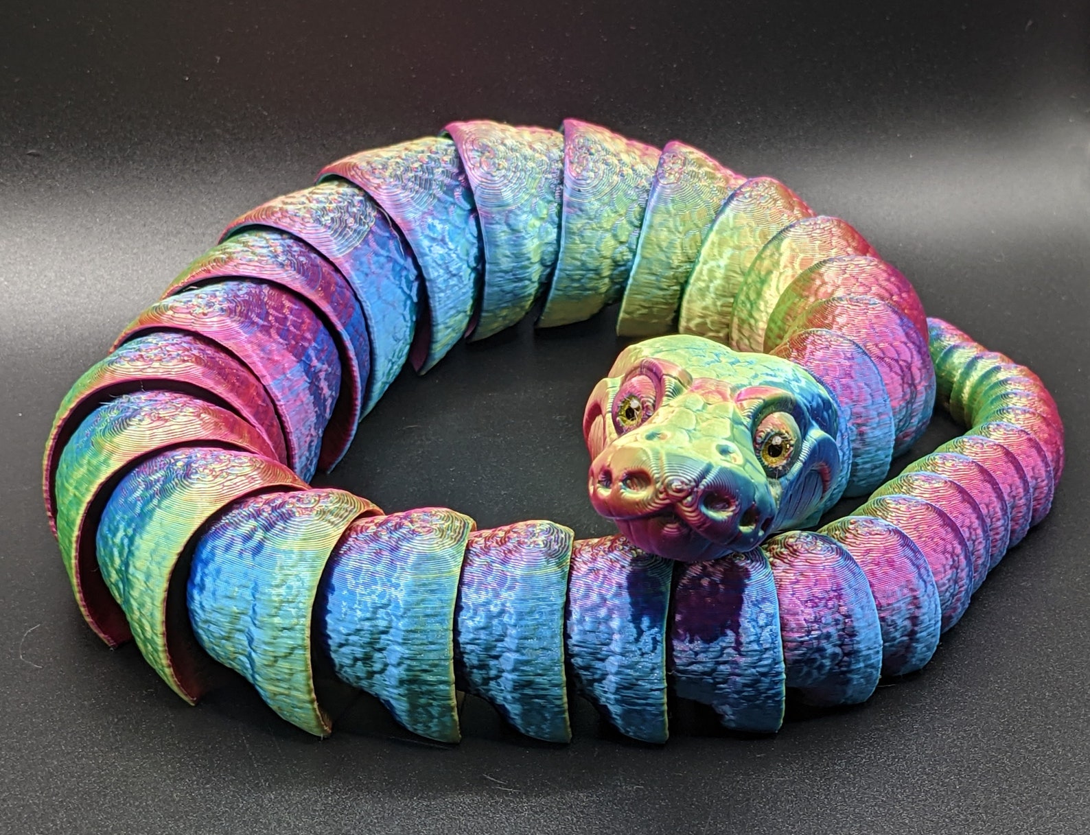 Amazing Articulated Ball Python Snake 3D Printed Articulated - Etsy