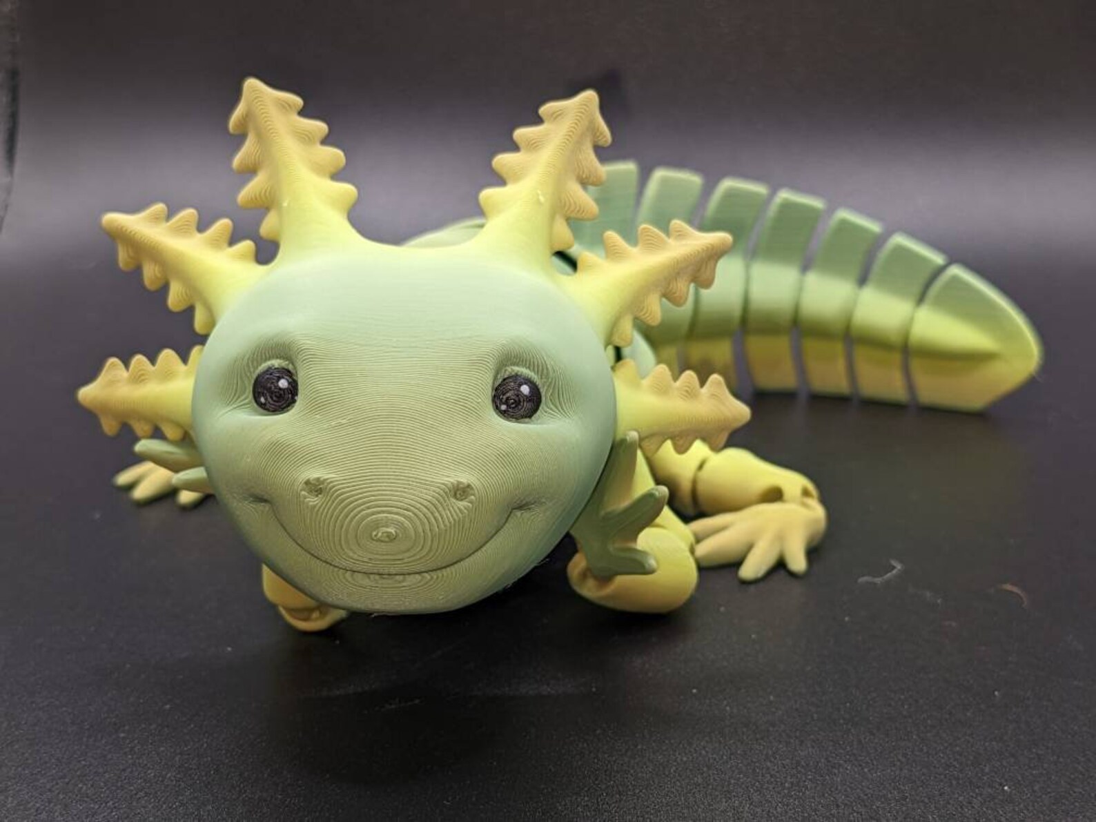 Adorable Articulated Axolotl 3D Printed Articulated Desktop Pet Fidget ...