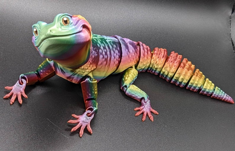 Leopard Gecko 3D Printed Articulated Desktop Pet Fidget - Etsy