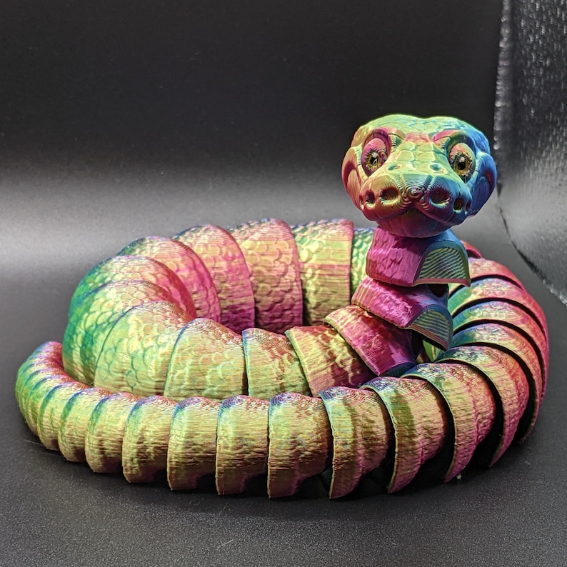 Amazing Articulated Ball Python Snake 3D Printed Articulated - Etsy