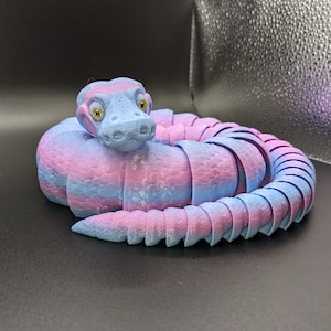 Amazing Articulated Ball Python Snake - 3D Printed Articulated Desktop ...
