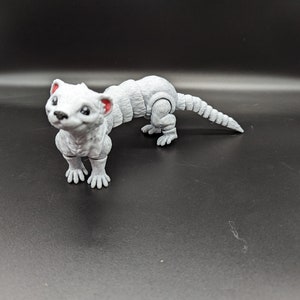 Cute 3D Printed Ferret Fidget - Desktop Fidget Pet, Sensory Toy, ADHD ...