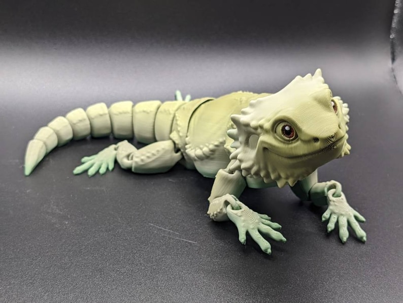 Bearded Dragon 3D Printed Articulated Desktop Pet by Matmire - Etsy Ireland