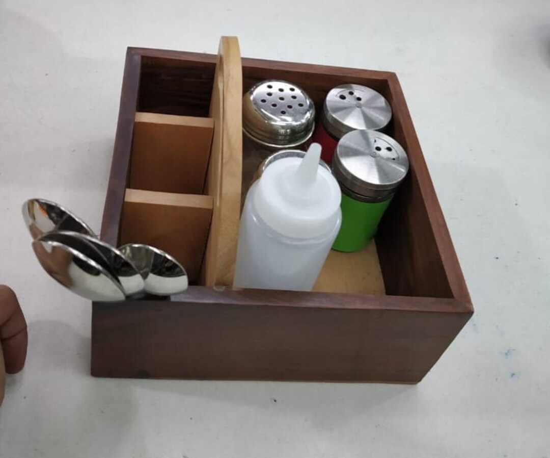 Personalized Restaurant Table Organizer Kitchen Storage - Etsy