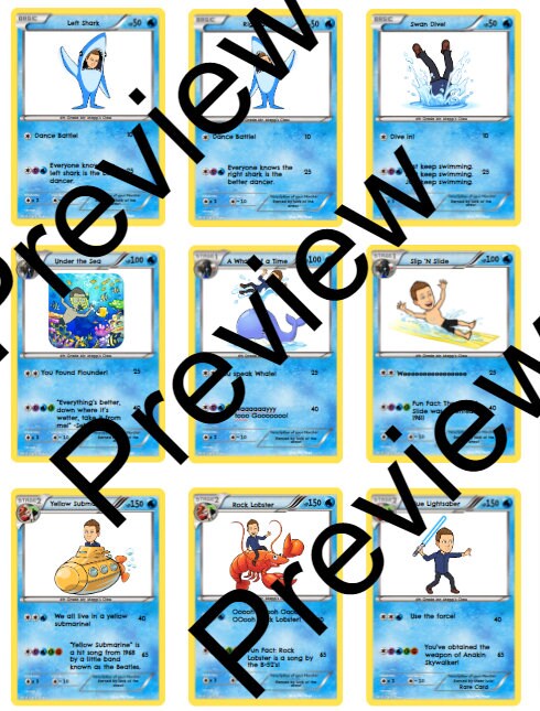 Teachermon/pokemon Editable Cards for Classroom Management, Birthday ...