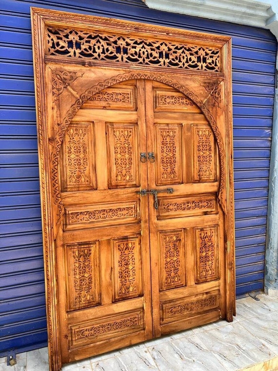 Historical Morrish Artwork Moroccan Entryway Carved Door - Etsy