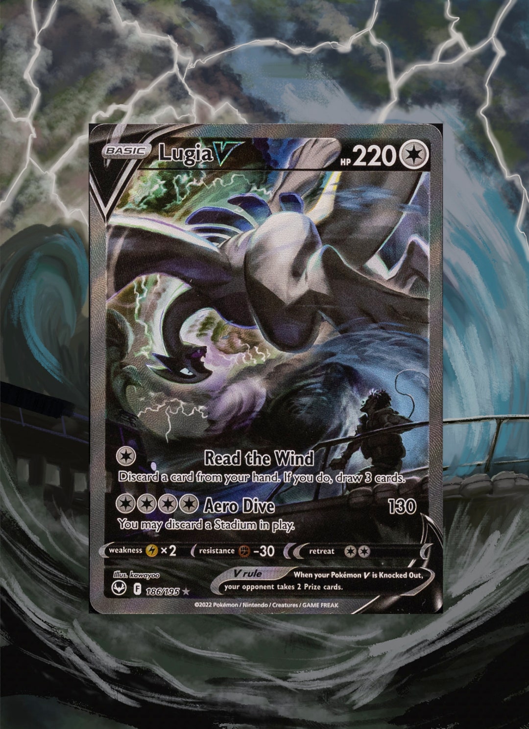 Pokemon Silver Tempest Lugia V Alt Art Custom Pokemon - Etsy