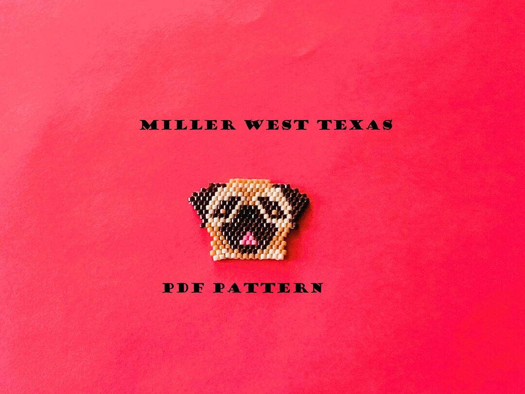 Pug Dog Brick Stitch Pattern - Etsy