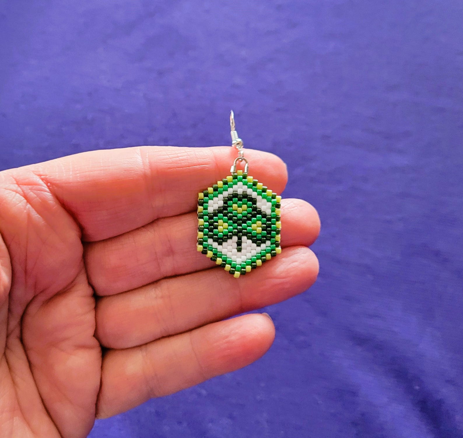 Shamrock Earrings Brick Stitch Pattern - Etsy
