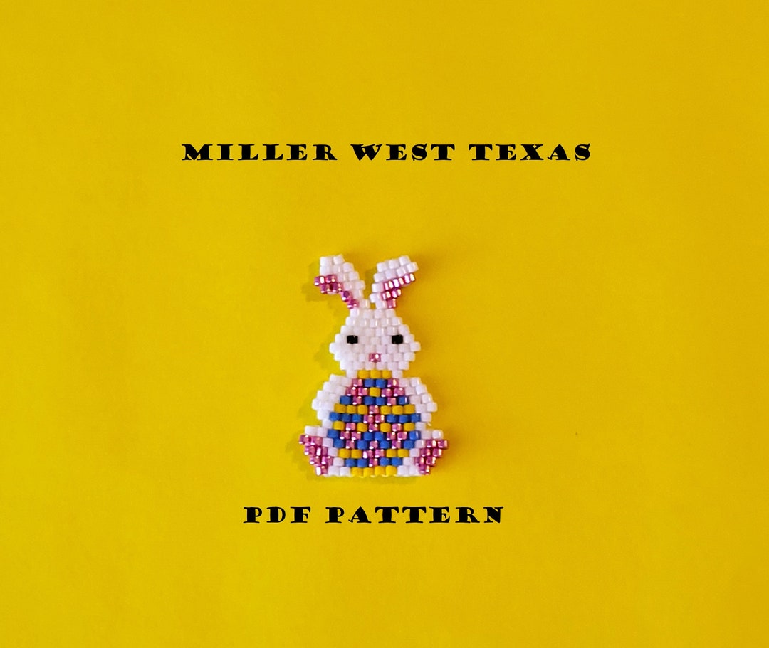 Bunny With Easter Egg Brick Stitch Pattern - Etsy