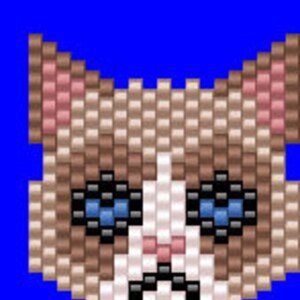 Grumpy Cat Brick Stitch Pattern - Etsy