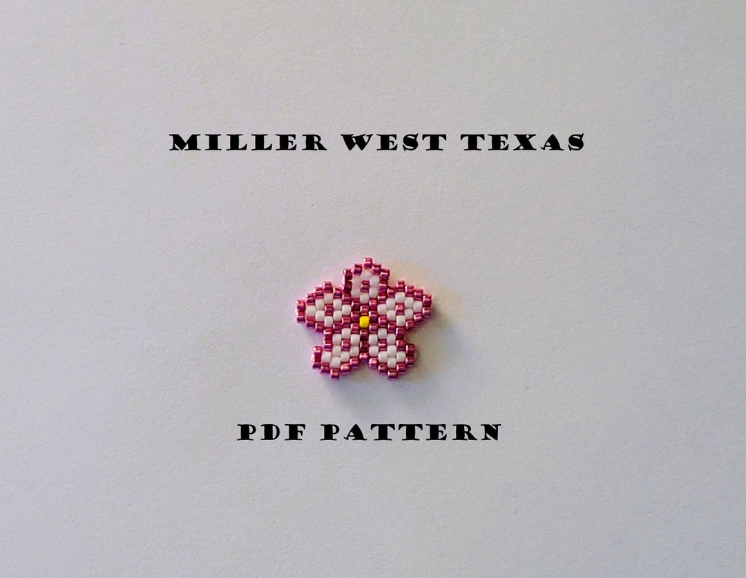 Star Flower Brick Stitch Pattern - Etsy