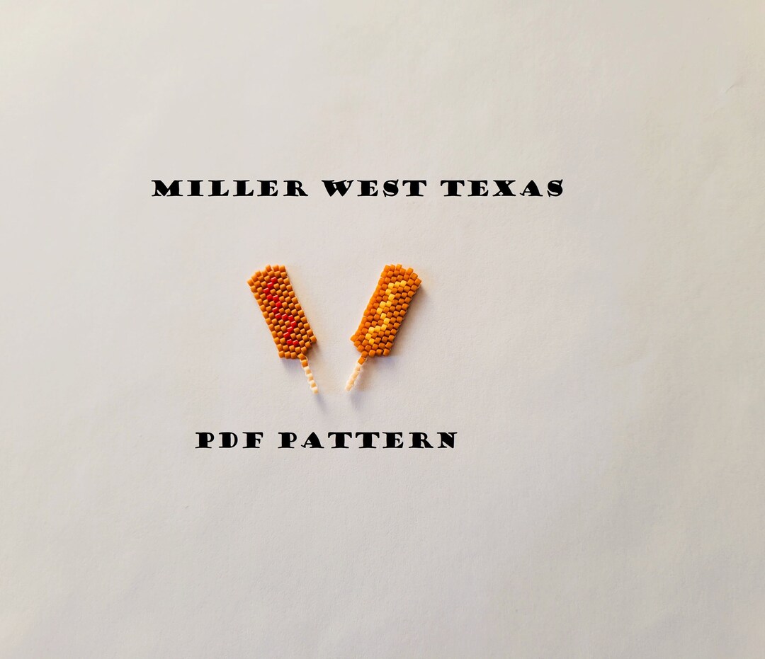 Corn Dog With Mustard and Ketchup Brick Stitch Pattern - Etsy