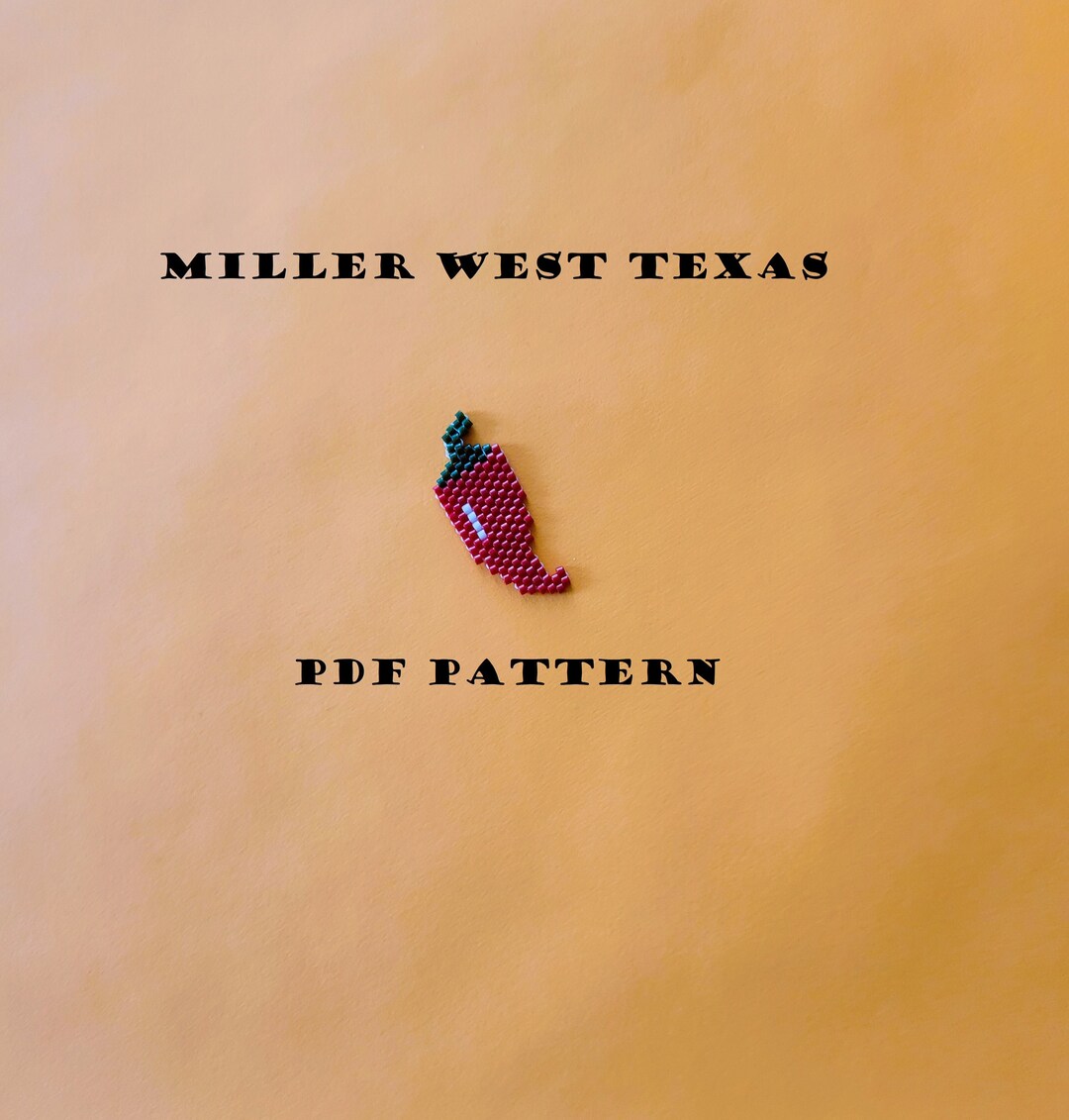 Red Hot Chili Pepper Brick Stitch Pattern - Etsy