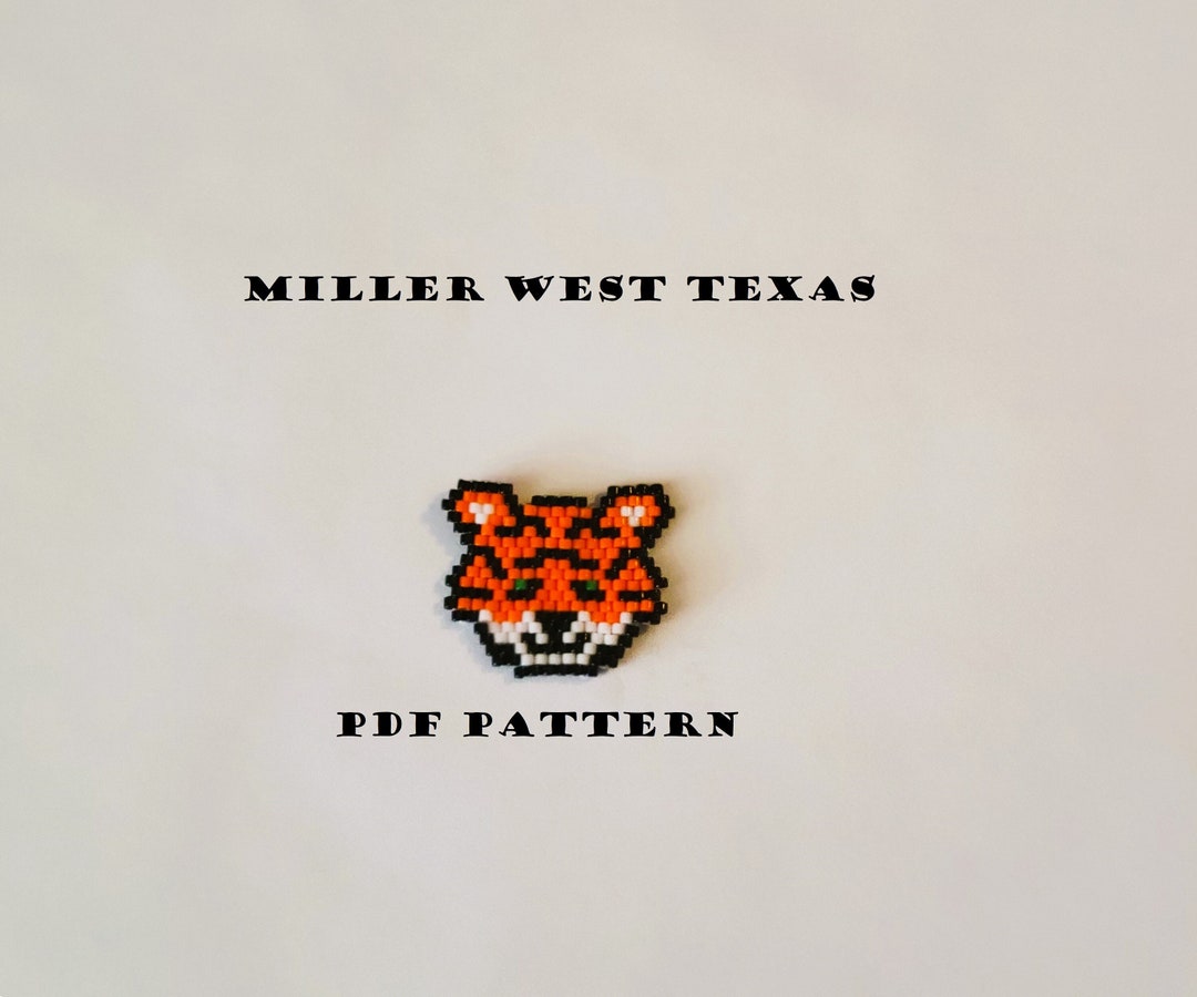Young Tiger Brick Stitch Pattern - Etsy