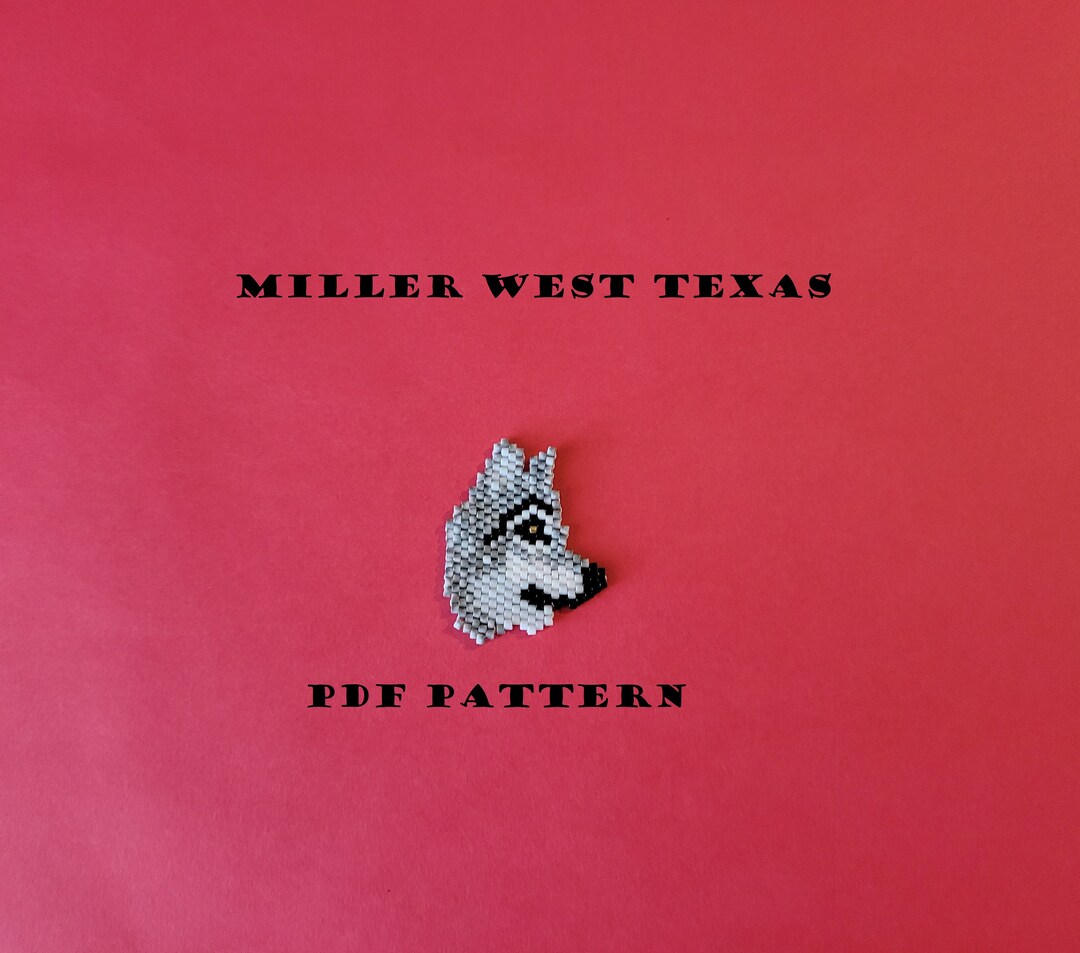 Gray Wolf Brick Stitch Pattern - Etsy