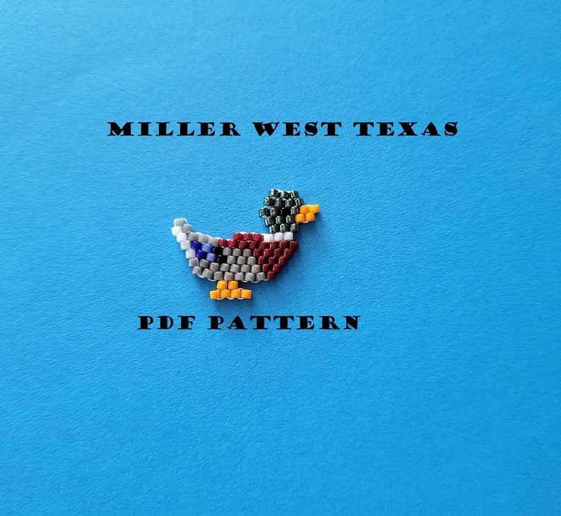 Mallard Duck Brick Stitch Pattern - Etsy