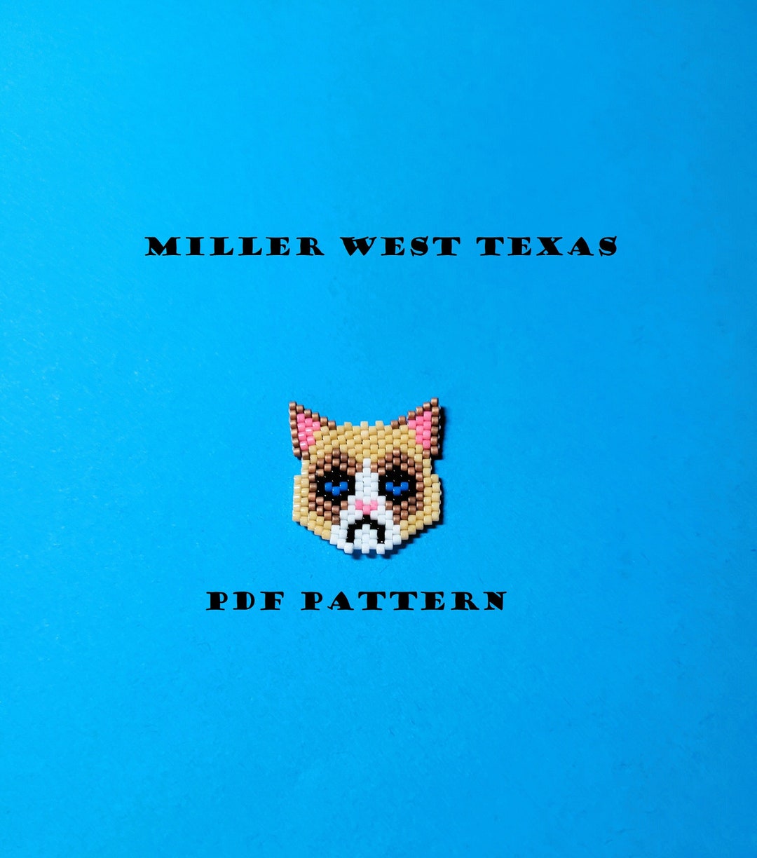 Grumpy Cat Brick Stitch Pattern - Etsy