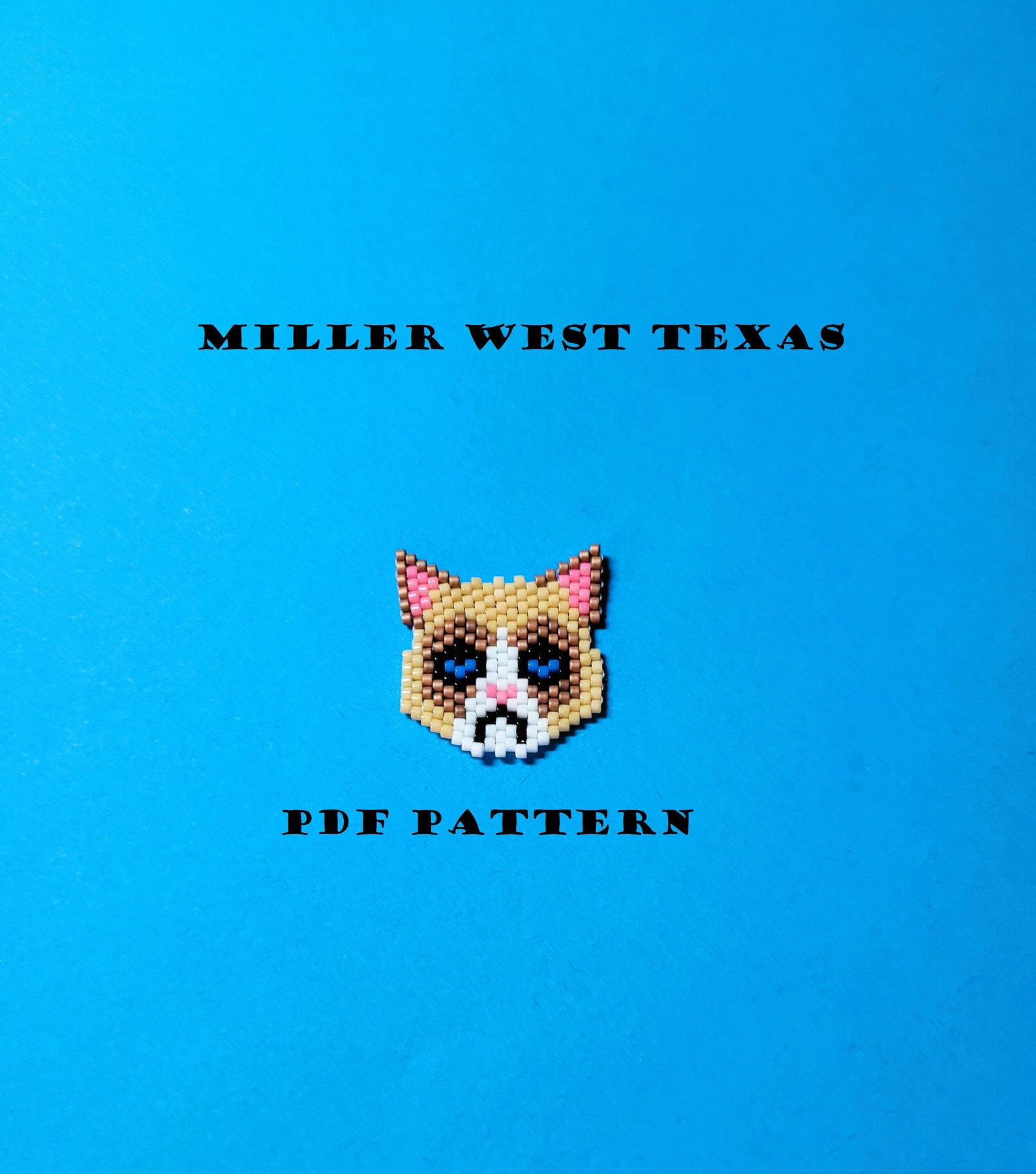 Grumpy Cat Brick Stitch Pattern - Etsy