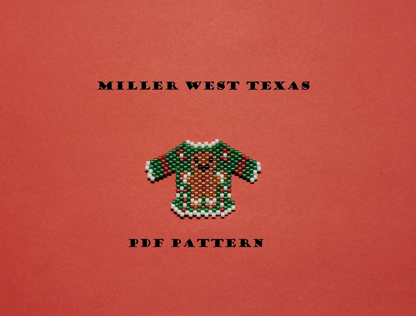 Christmas Gingerbread Man Sweater Brick Stitch Pattern - Etsy