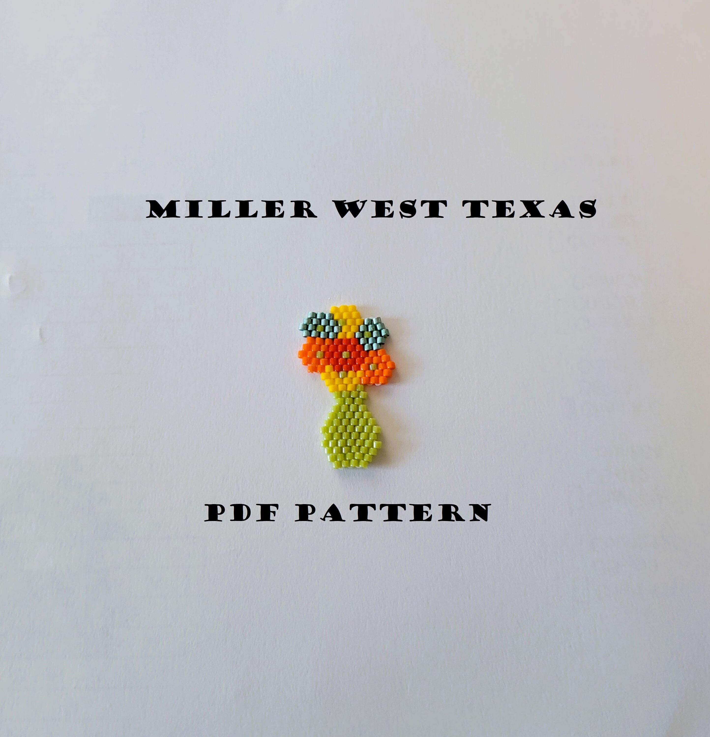 Vase of Flowers Brick Stitch Pattern - Etsy