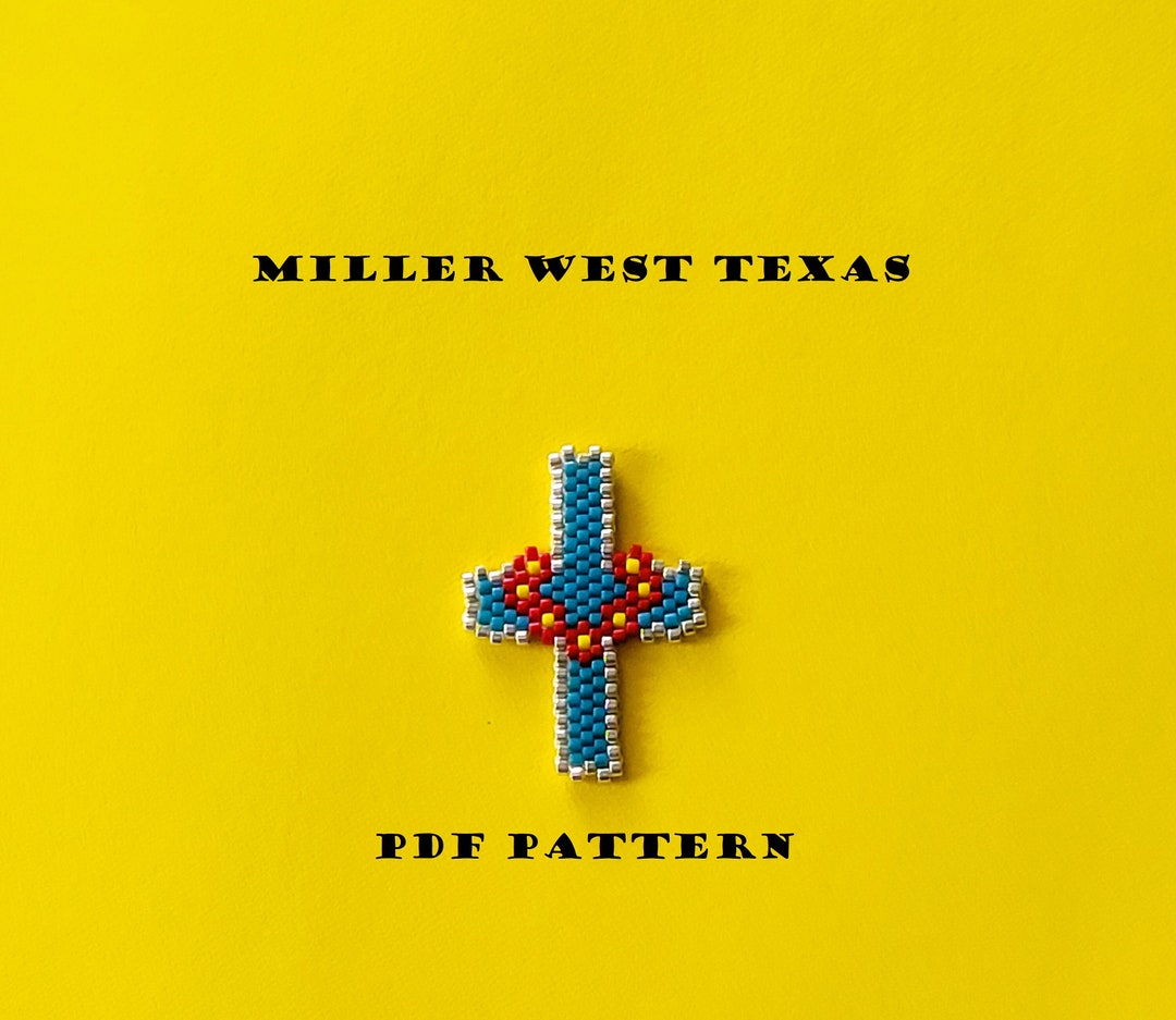 Cross With Flower Wreath Brick Stitch Pattern - Etsy