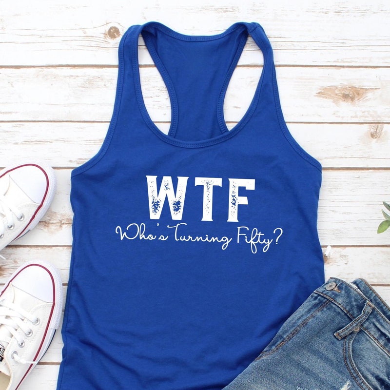 50th Birthday Tank - Etsy