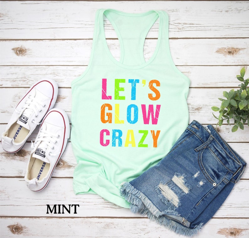 Glow Party Tank Top Shirts | Glow Birthday Tank Shirt | Glow Theme ...