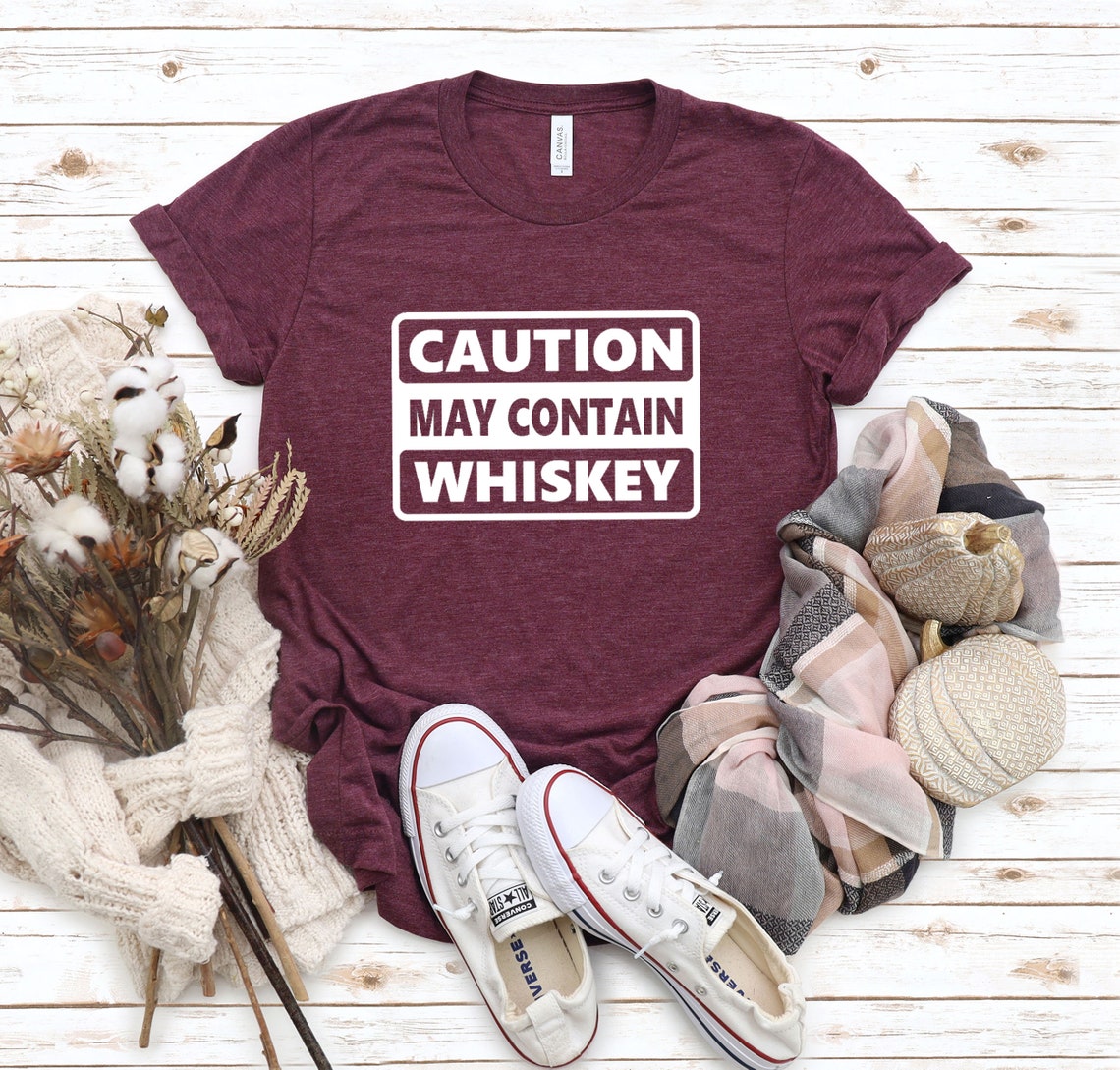 Caution May Contain Alcohol Shirt Day Drinking Shirt Wine - Etsy