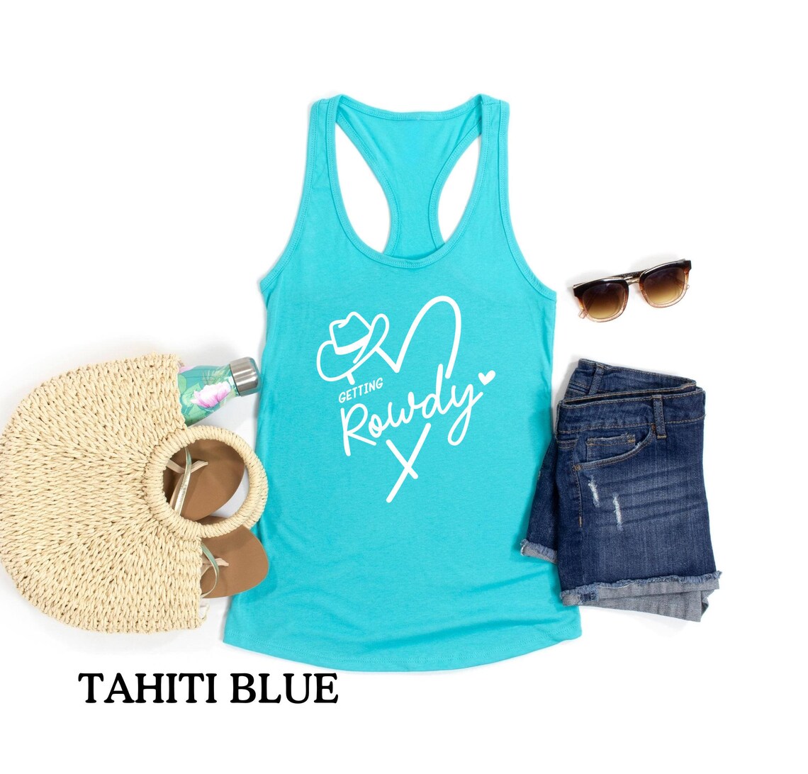Getting Hitched Tank Top, Rowdy Bride Tank Top Shirt, Nashville ...