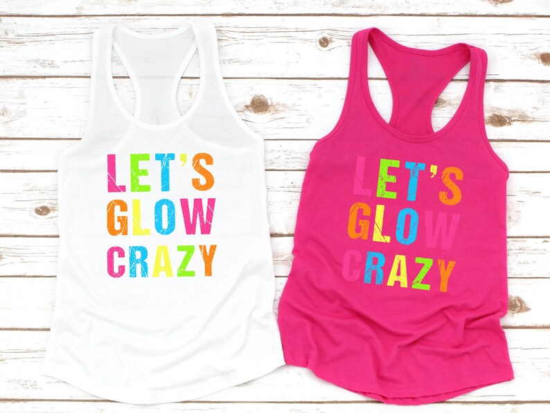 Glow Party Tank Top Shirts | Glow Birthday Tank Shirt | Glow Theme ...